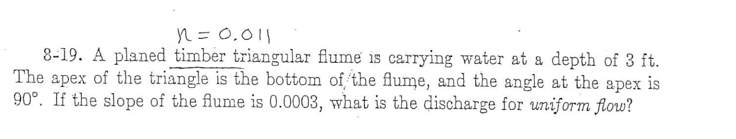 Table 2-1. Geometric Elements of Channel | Chegg.com