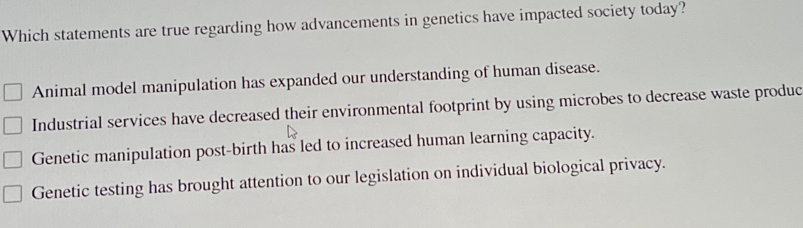 Solved Which statements are true regarding how advancements | Chegg.com