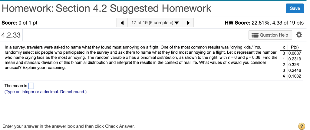 Solved Homework: Section 4.2 Suggested Homework Save Score: | Chegg.com Solved Homework: Section 4.2 Suggested Homework Save Score: | Chegg.com
