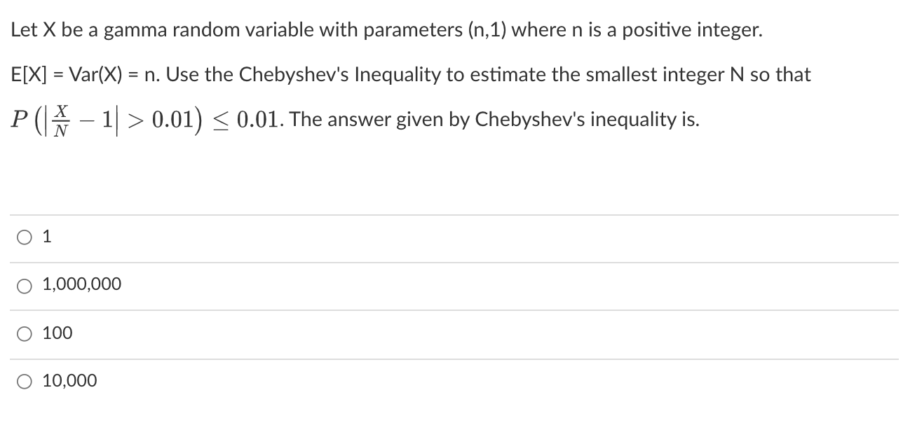 Solved Let X be a gamma random variable with parameters | Chegg.com