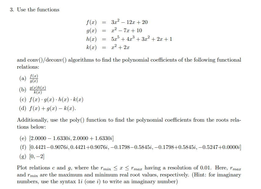 Solved Homeworks should include script files, command window | Chegg.com