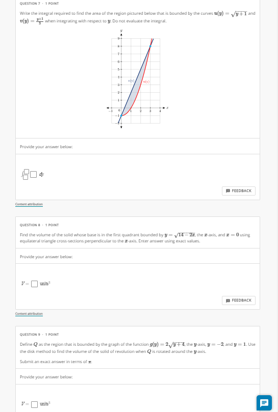 Solved QUESTION 7.1 POINT Write the integral required to | Chegg.com