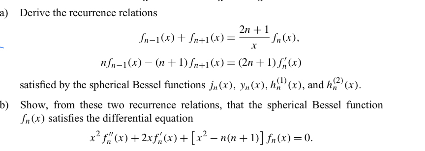 Solved a) ﻿Derive the recurrence | Chegg.com
