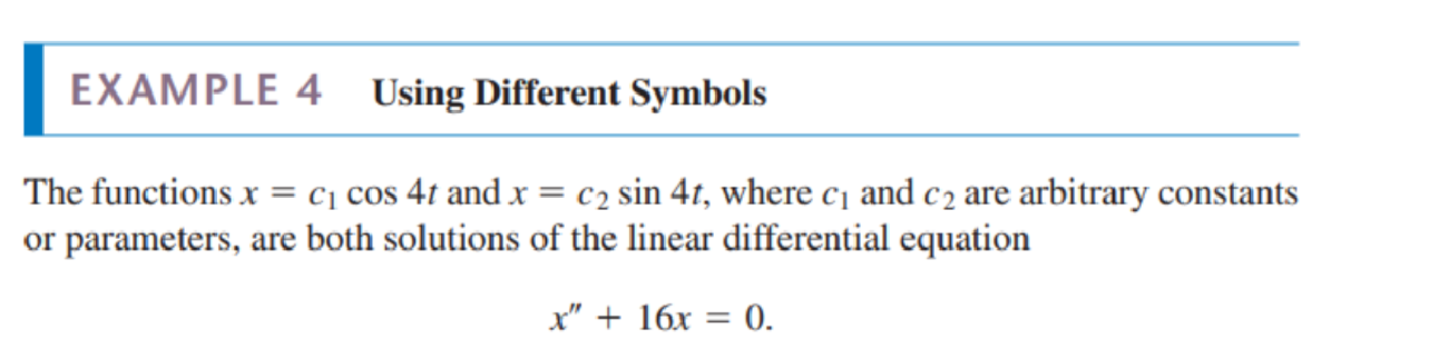 Solved The Functions X C1cos4t And X C2sin4t Where C1 And