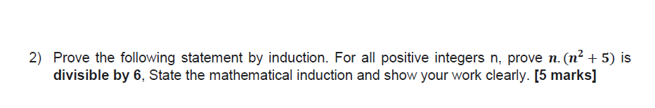 Solved 2) Prove the following statement by induction. For | Chegg.com