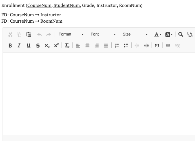 Solved each of the following relations that are not in third | Chegg.com