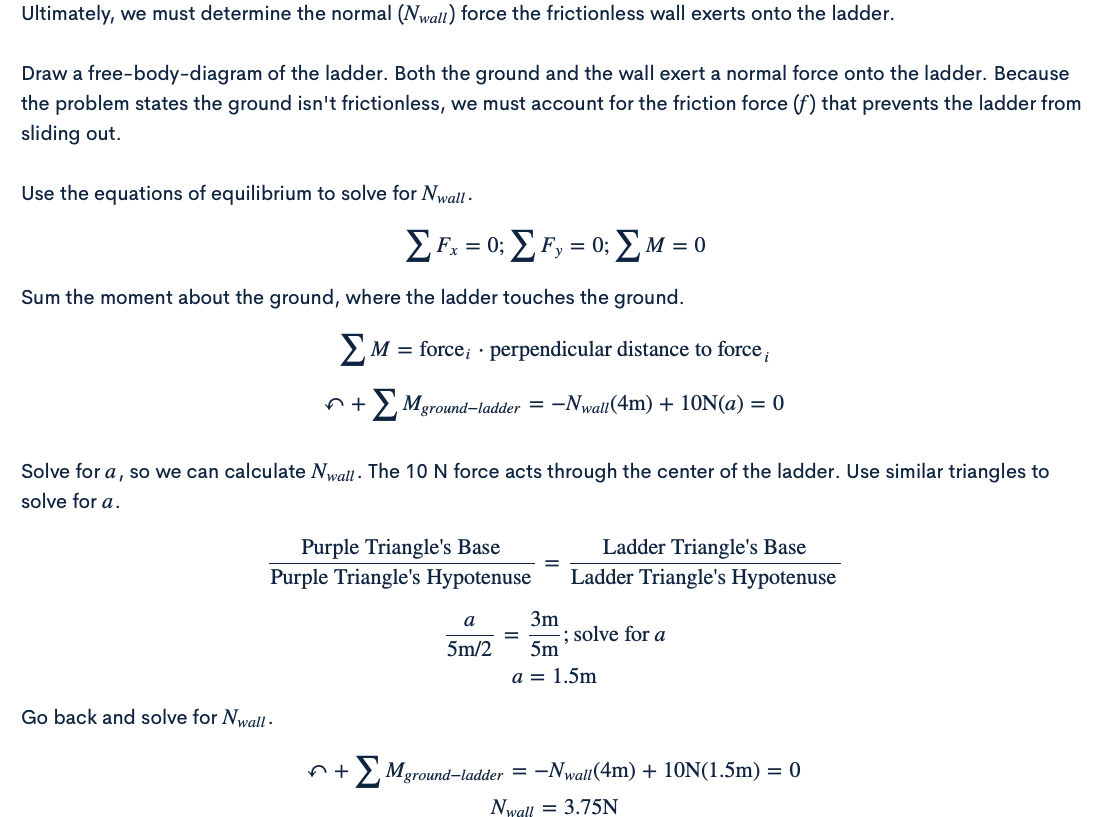 Solved I need an explanation for this solution more simple | Chegg.com