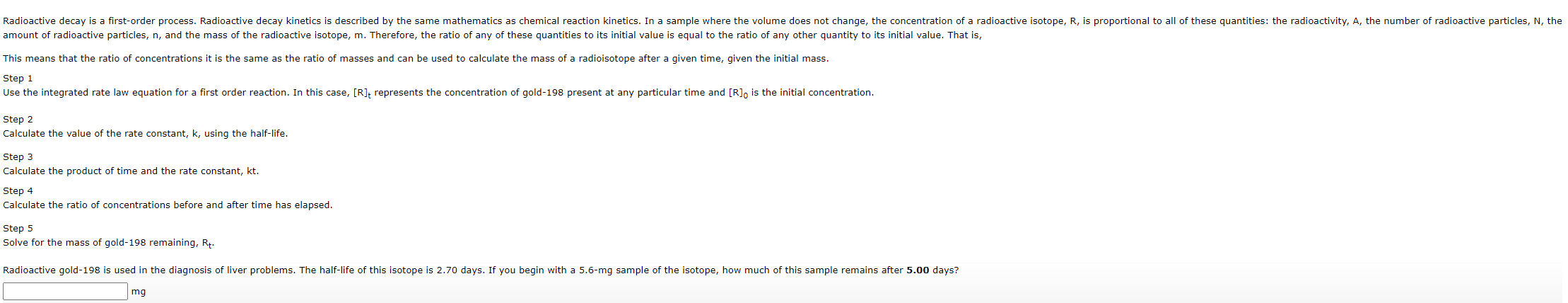 Solved Radioactive decay is a first-order process. | Chegg.com