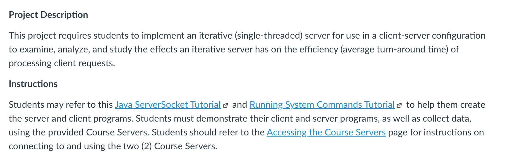 Project Description This project requires students to | Chegg.com