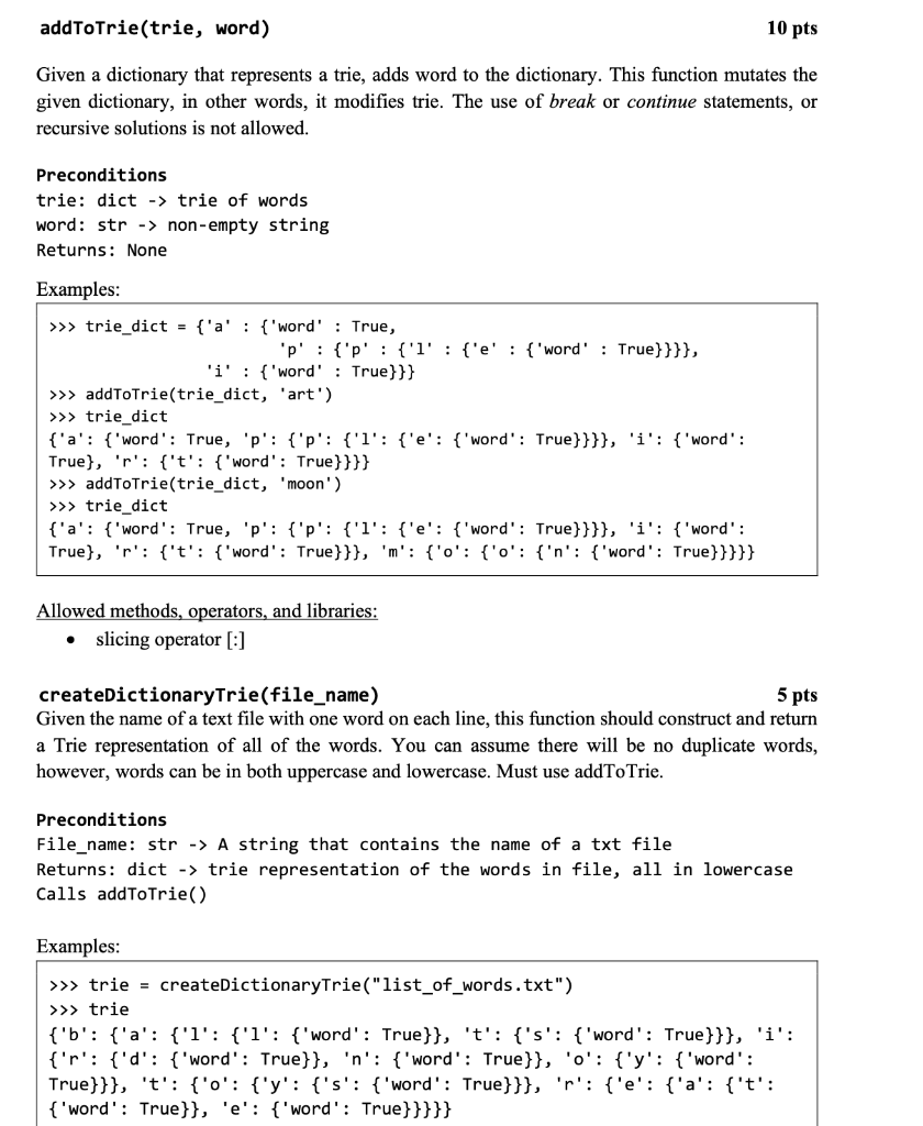 solved-in-python-please-i-only-want-the-createdictionarytrie-chegg