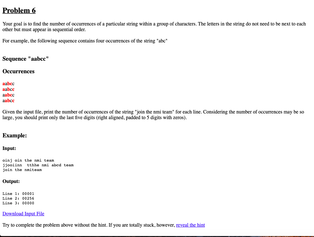 Solved Problem 6 Your goal is to find the number of | Chegg.com