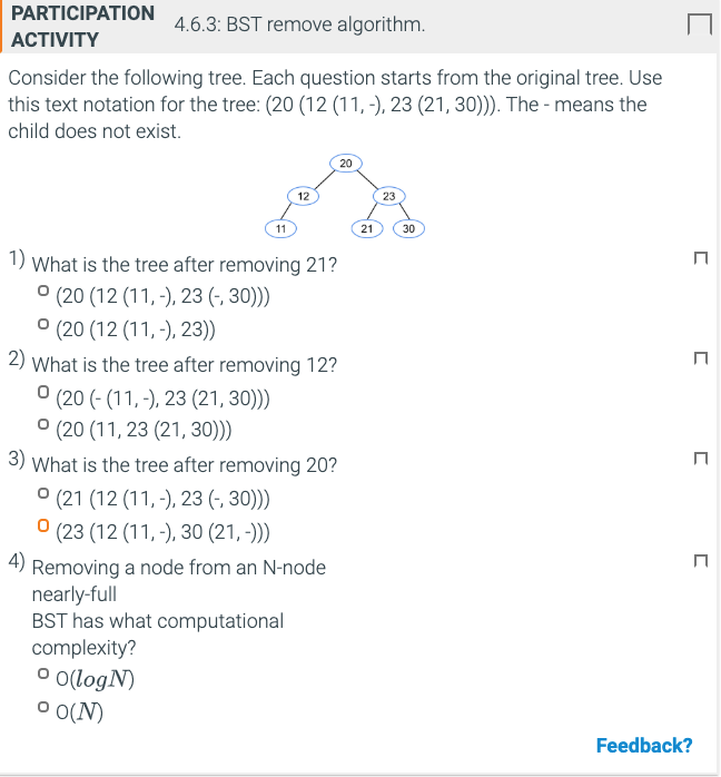 Solved Assignment Content Access the BST Tree Simulator | Chegg.com
