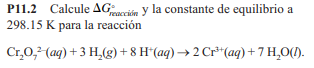 Solved Calculate delta G°reaction and the equilibrium | Chegg.com