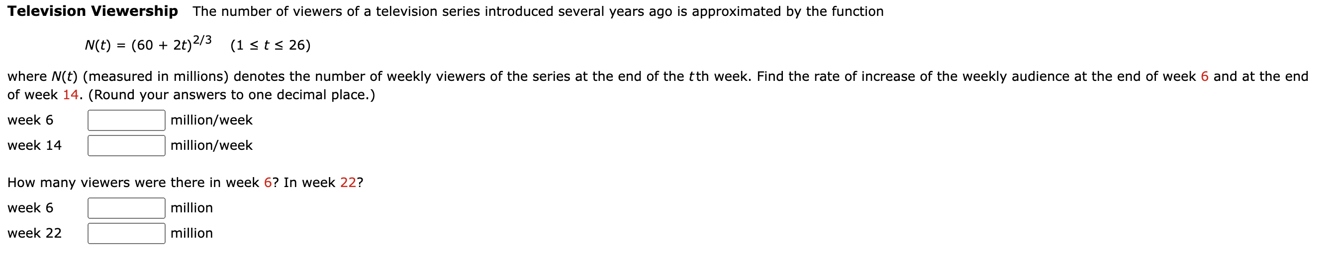 Solved Television Viewership The number of viewers of a | Chegg.com
