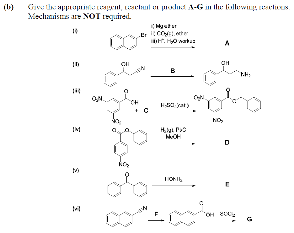 Solved Give the appropriate reagent.rea Give the appropriate | Chegg.com