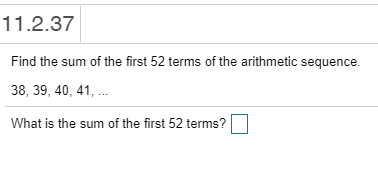 Solved Find ag and an for the arithmetic sequence @gー | Chegg.com