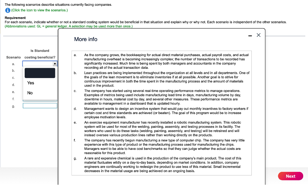 Solved The following scenarios describe situations currently | Chegg.com