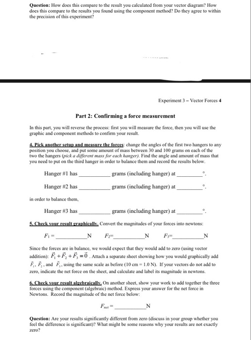 Solved PROCEDURE Part 1: Predicting a force In this lab, you | Chegg.com
