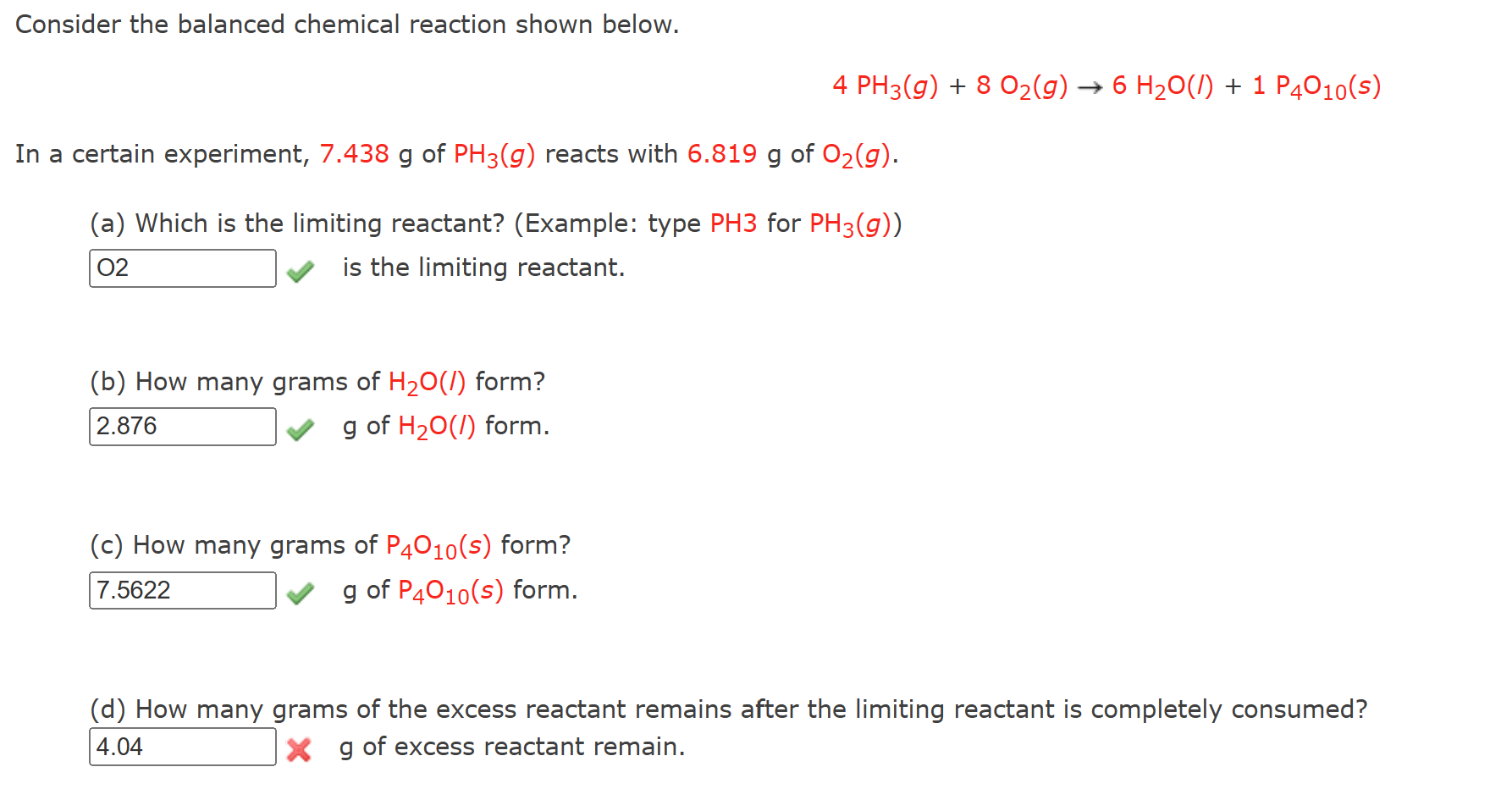 Solved Consider the balanced chemical reaction shown below. | Chegg.com