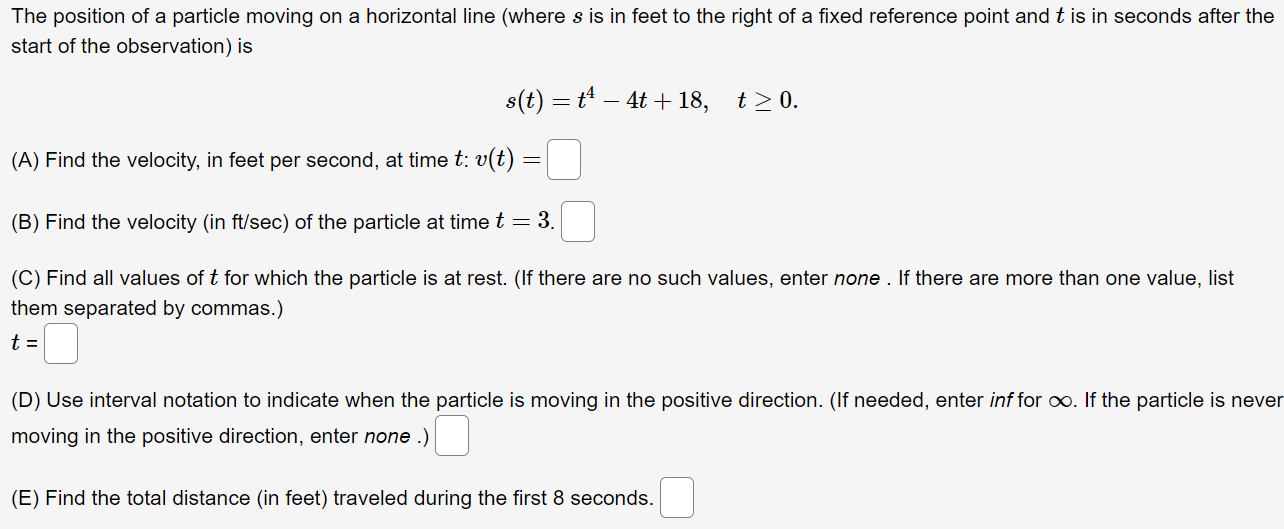 Solved The position of a particle moving on a horizontal | Chegg.com