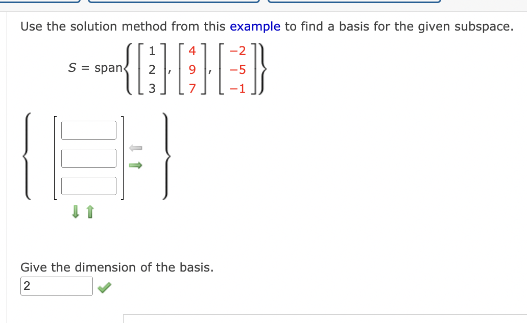 Solved Find a basis for the given subspace by deleting | Chegg.com