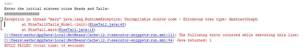 2 Listing, Nine Tail.java, presents a solution for | Chegg.com
