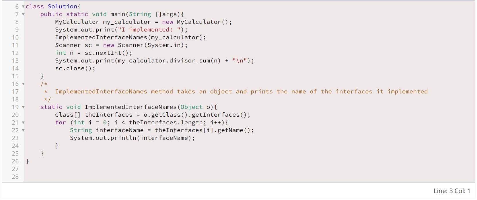Solved Java Interface Problem Submissions Leaderboard | Chegg.com