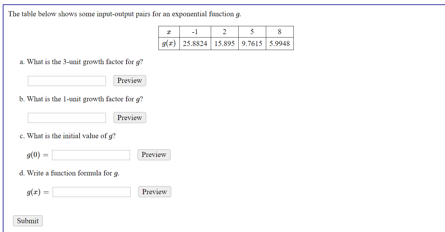 Solved The Table Below Shows Some Input Output Pairs For An