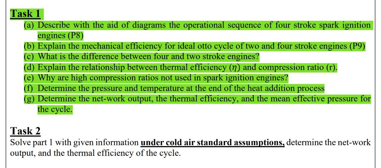 Solved Task 1 (a) Describe with the aid of diagrams the | Chegg.com