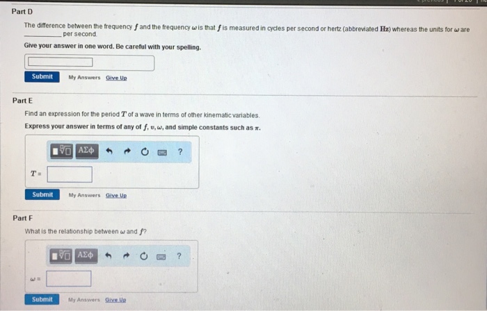 Solved Wave Notation Learning Goal: To understand the | Chegg.com