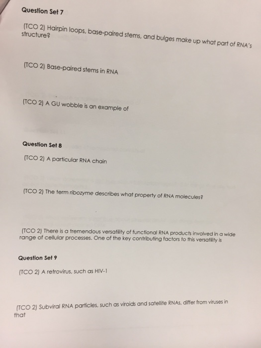 Solved Week TCO 1) The basic principles of genetics | Chegg.com