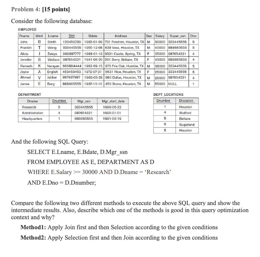 Solved Problem 4: [15 points) 5 M 5 Consider the following | Chegg.com