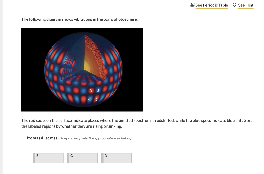 Solved The following diagram shows vibrations in the Sun's | Chegg.com