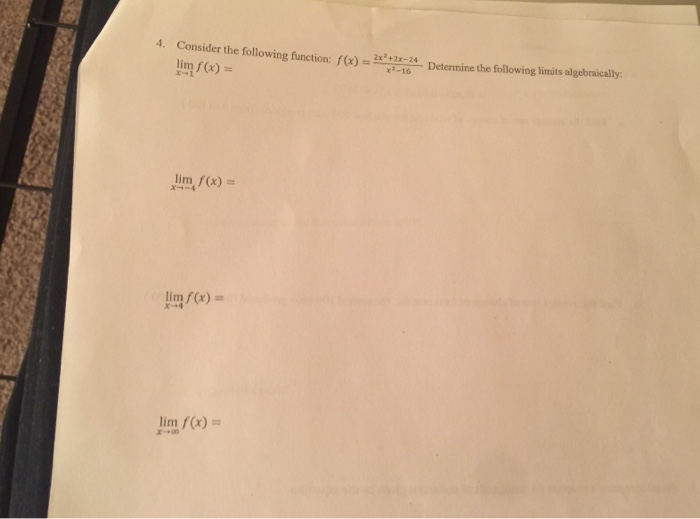 Solved function: f(x) = 2x2+2-124 Determine the following | Chegg.com