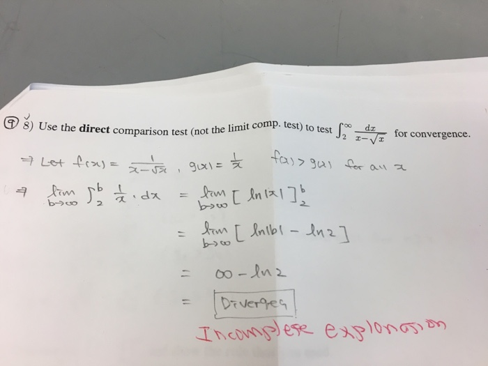 Solved omp. test) to test 12-da- 8) Use the direct | Chegg.com