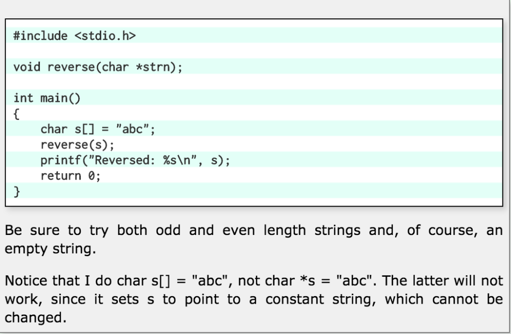 Solved You Must Write An Implementation Of The Function
