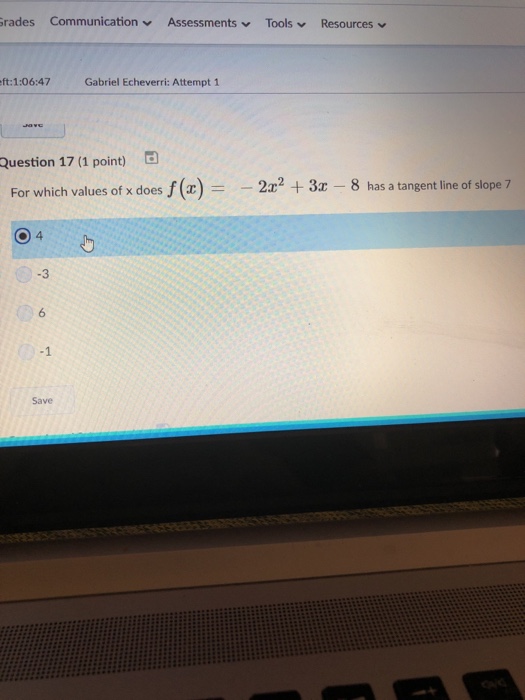 Solved Grades Communication', Assessments v Tools, | Chegg.com