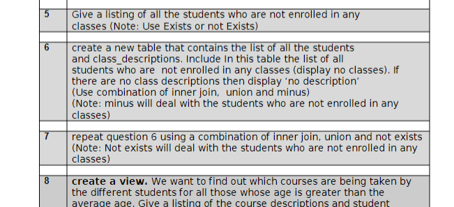 Solved use oracle sql developer with | Chegg.com