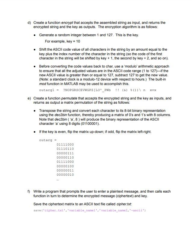 Strings and Encryption In this lab, you will practice | Chegg.com