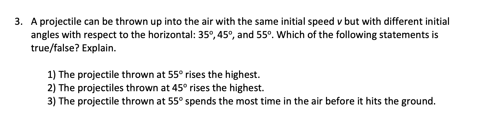Solved A projectile can be thrown up into the air with the | Chegg.com