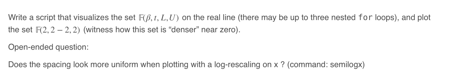 Solved This is a advanced math/programming question that | Chegg.com