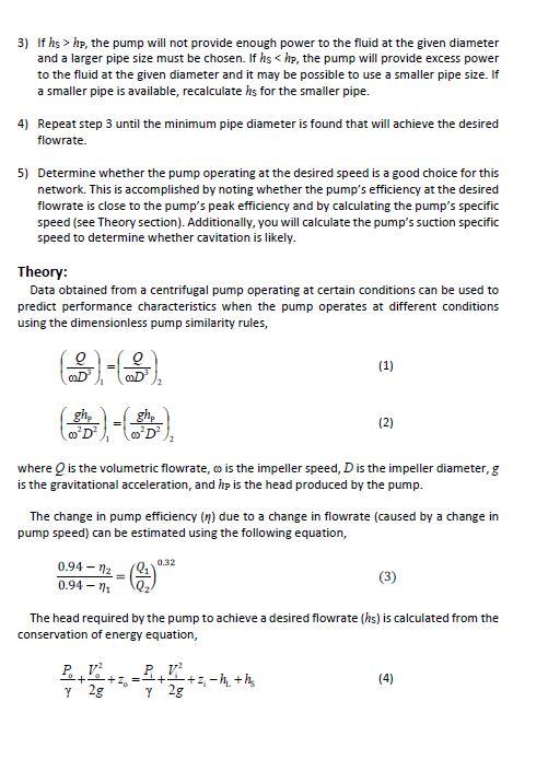 Solved Pump-Pipe Network Design Objective: Determine the | Chegg.com