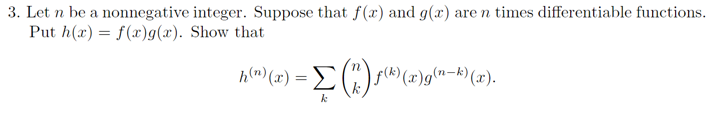 Solved 3. Let n be a nonnegative integer. Suppose that f(x) | Chegg.com