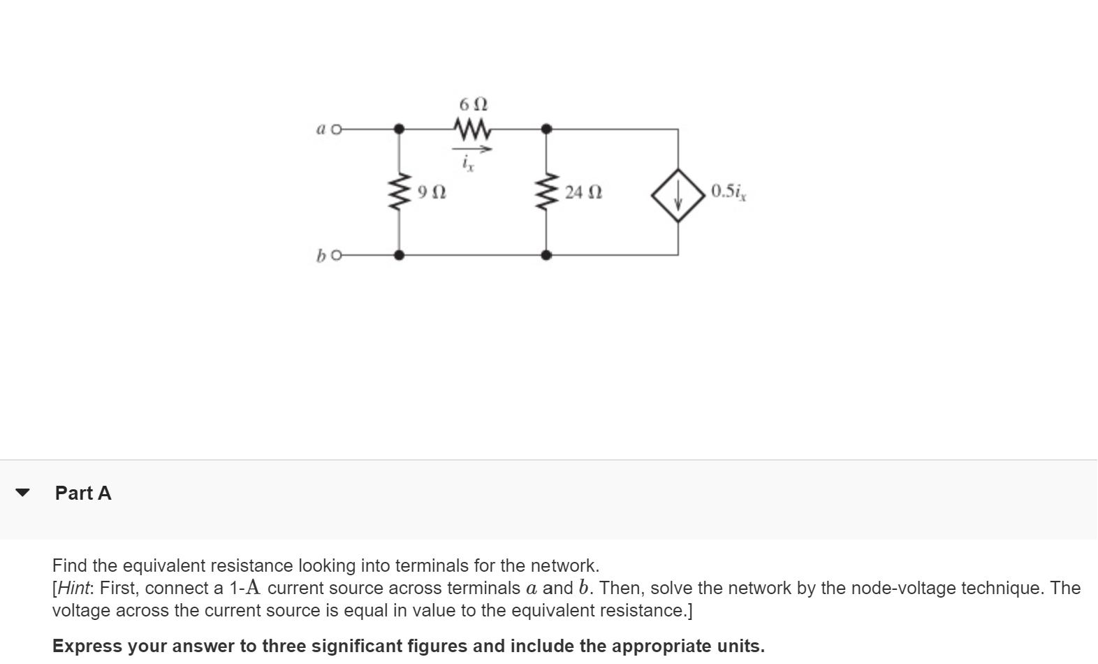 Solved Find the equivalent resistance looking into terminals | Chegg.com