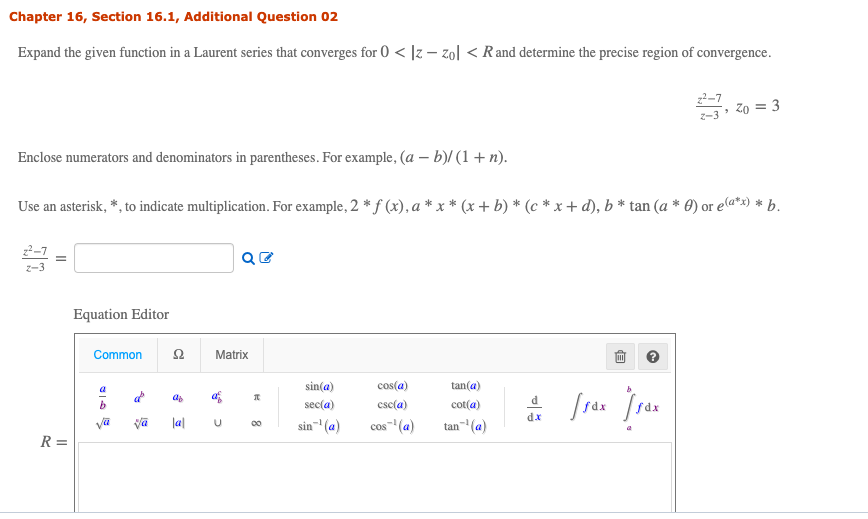 Solved Chapter 16, Section 16.1, Additional Question 02 | Chegg.com