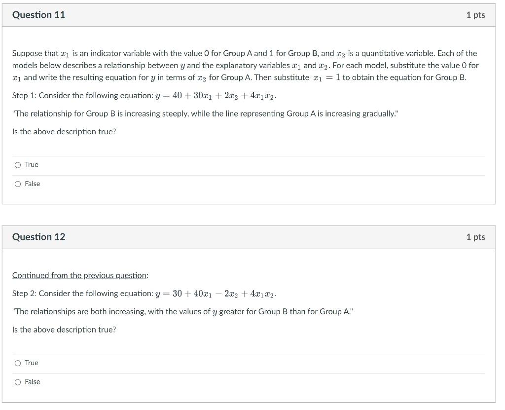Solved Suppose that x1 is an indicator variable with the | Chegg.com