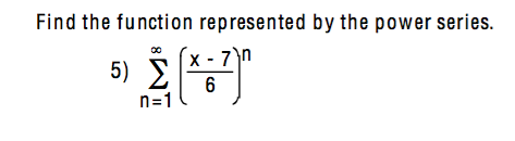Solved Find the function represented by the power series x - | Chegg.com