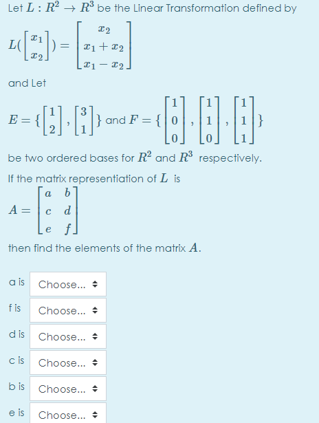 Solved Let L: R2 + RP be the Linear Transformation defined | Chegg.com
