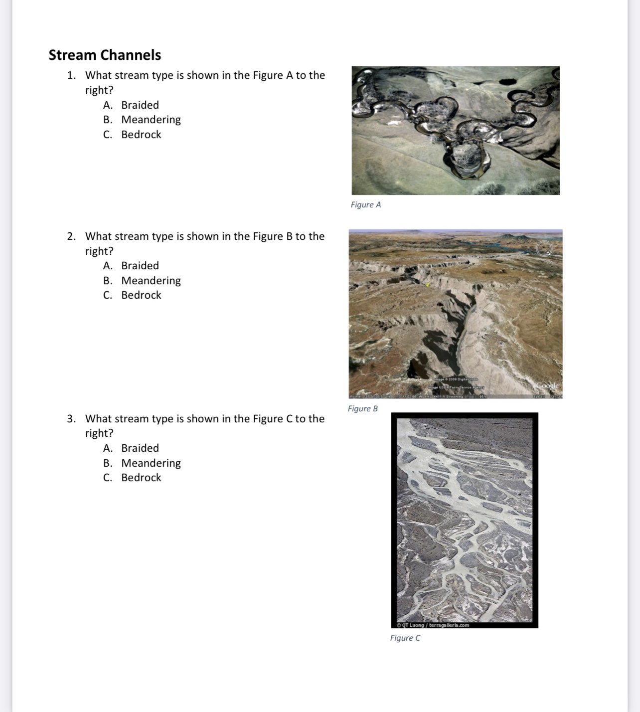 Solved 1. What stream type is shown in the Figure A to the | Chegg.com