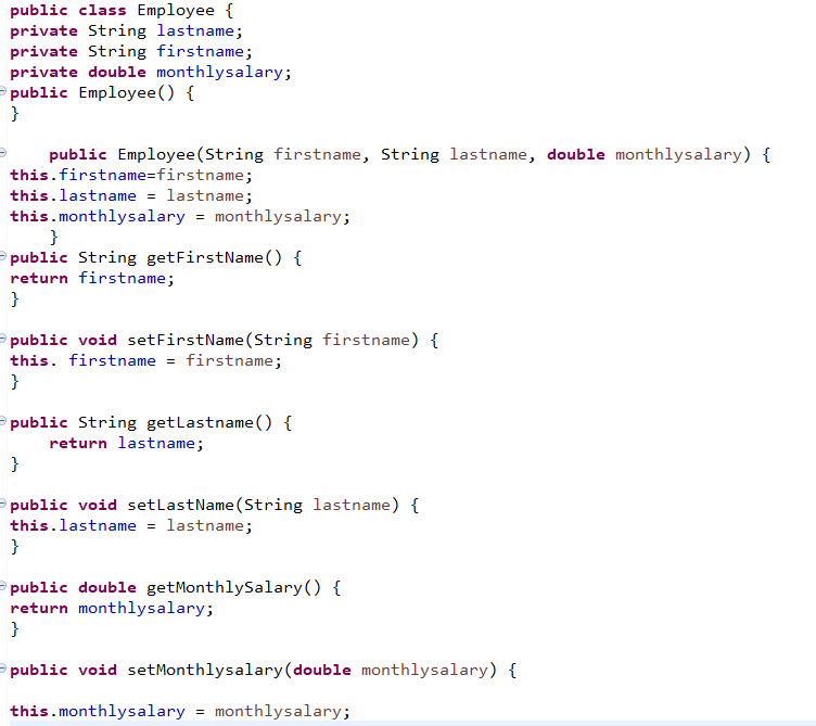 Solved (Employee Class) Create a class called Employee that | Chegg.com